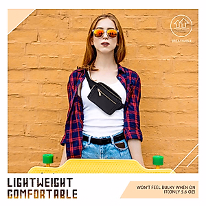 Fanny Packs for Women Men, Fashion Waist Pack Belt Bags for Teen Girls with Multi-Pockets Adjustable Belts, Cute Fanny Pack Bum Bag for Disney Travel Hiking Cycling Running