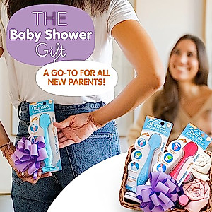 Bumco Diaper Cream Spatula (2-Pack) - BPA-Free Diaper Bag Essentials, Soft & Flexible Butt Spatula Baby, Mom-Invented Butt Paste Spatula, Diaper Cream Applicator, Bumco Baby Bum Brush, Diaper Spatula