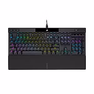 Corsair K70 RGB PRO Mechanical Gaming Keyboard - Cherry MX Brown Keyswitches - 8,000Hz Hyper-Polling - Durable PBT Double-Shot Keycaps - Magnetic Soft-Touch Palm Rest - Black (QWERTY - NA Layout)