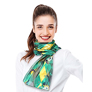 CBC Crown Mardi Gras Scarf Fleur De Lis (Mardi Gras Green)