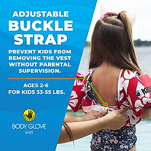 Body Glove Paddle Pals Motion Life Jackets -Shark USCG Approved Swim Vests for Kids 33-55lbs - Superior Comfort & Safety