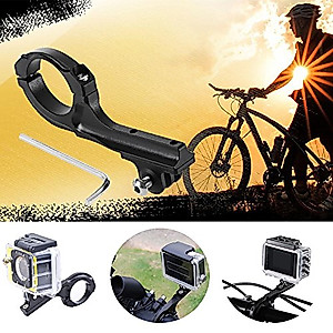 VVHOOY Aluminum Bike Bicycle Motorcycle Handlebar Mount Adapter Compatible with Gopro Hero 11/10/9/8/7/6/5/4/AKASO Brave 4/5/6 Plus/7 le/v50/EK7000/Exprotrek/Dragon Touch/WOLFANG Action Camera