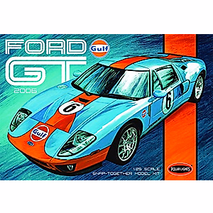 Polar Lights Gulf 2006 Ford GT (Snap) 2T 1:25 Scale Model Kit