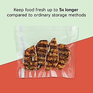 FoodSaver Vacuum Sealer Bags, Rolls for Custom Fit Airtight Food Storage and Sous Vide, 8" x 20' (Pack of 3)