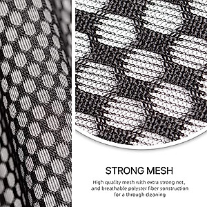 COMLIFE Set of 2 Delicates Honeycomb Mesh Laundry Bag，Use YKK Zipper，with Handle, Extra Large Opening, Baby Products, Face Cleansing Pads,Socks, Fine Knitwear Mesh Wash Bags（Black）