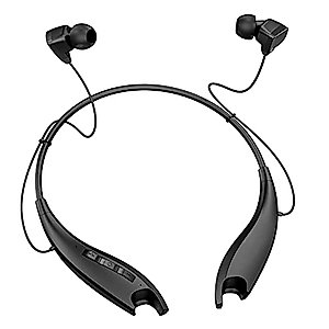 Redzoo Neckband Headphones, Around The Neck Bluetooth Headphones w/Noise Cancelling Microphone, Bluetooth Headset w/ 22hrs Playtime, Neck Earphones Stereo Bass, for Music, Conference, Video, Call
