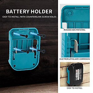 5-Packs USB Charger Adapter for Makita 18V LXT Battery,Battery Holders with USB-A&USB-C 2.1A Fast Charge Ports