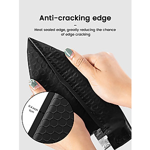 GSSUSA Black Bubble Mailers, 4x8" Inches, 50 Pack, Padded Poly Bubble Mailers, Packaging for Small Business, Shipping Envelopes, Packaging Bags, Padded Envelopes, Mailing Envelopes, Shipping Supplies