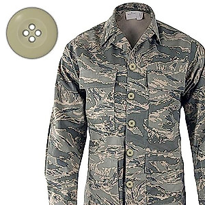 12 Pcs Khaki Sewing Buttons 0.75 inch Army Military Buttons 30L Buttons for Craft 4 Hole Polished Matte Finish Buttons 19mm Plastic Buttons for Pants Jacket Uniforms Bags Accessories