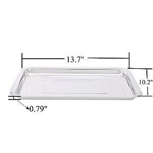 Tattoo Stainless Steel Tray,New Star Tattoo 3 Pack Stainless Steel Tattoo Trays 13 1/2" x 10" Dental Body Piercing Instrument Tool Flat for Tattoo Supplies