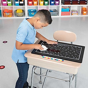 Really Good Stuff Plastic Privacy Shield for Student Desks – Single - Large - Study Carrel Reduces Distractions - Keep Eyes from Wandering During Tests, Black School Tools