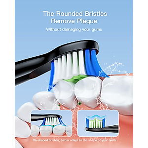 Bitvae D2 Electric Toothbrush Replacement Heads, Sonic Toothbrush Heads Refills, 4 Pack