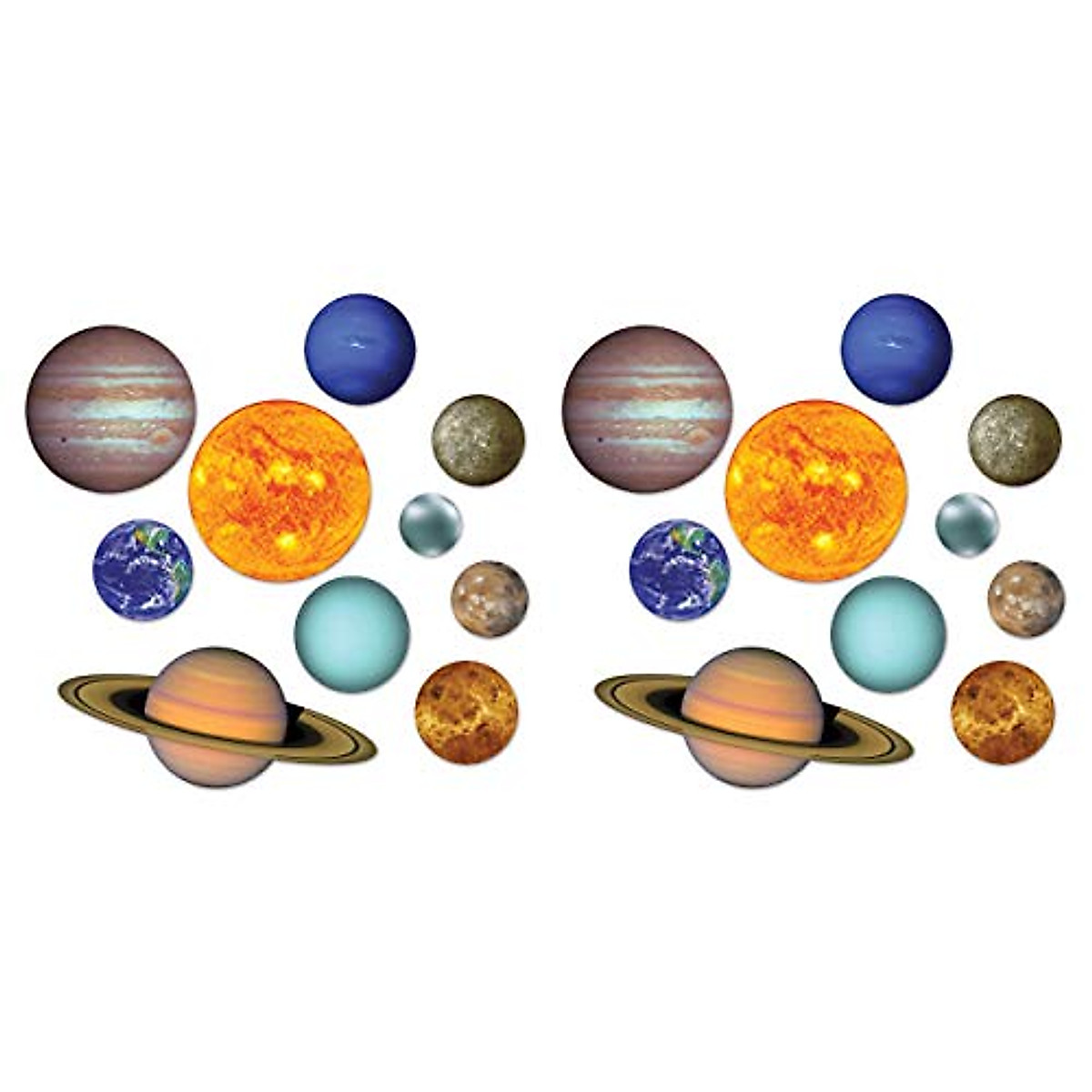 Beistle 20 Piece Paper Solar System Cut Outs Galaxy Space Decorations Birthday Party Supplies