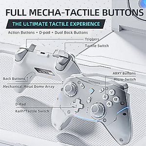 Machenike G5 Pro Tri-mode Switch Controller, USB/Bluetooth 5.0/2.4G, with Programmable Button, Joystick, Hall Trigger, Kailh Micro Switches, Switch Remote Gamepad for PC, NS, iOS, Android, TV box