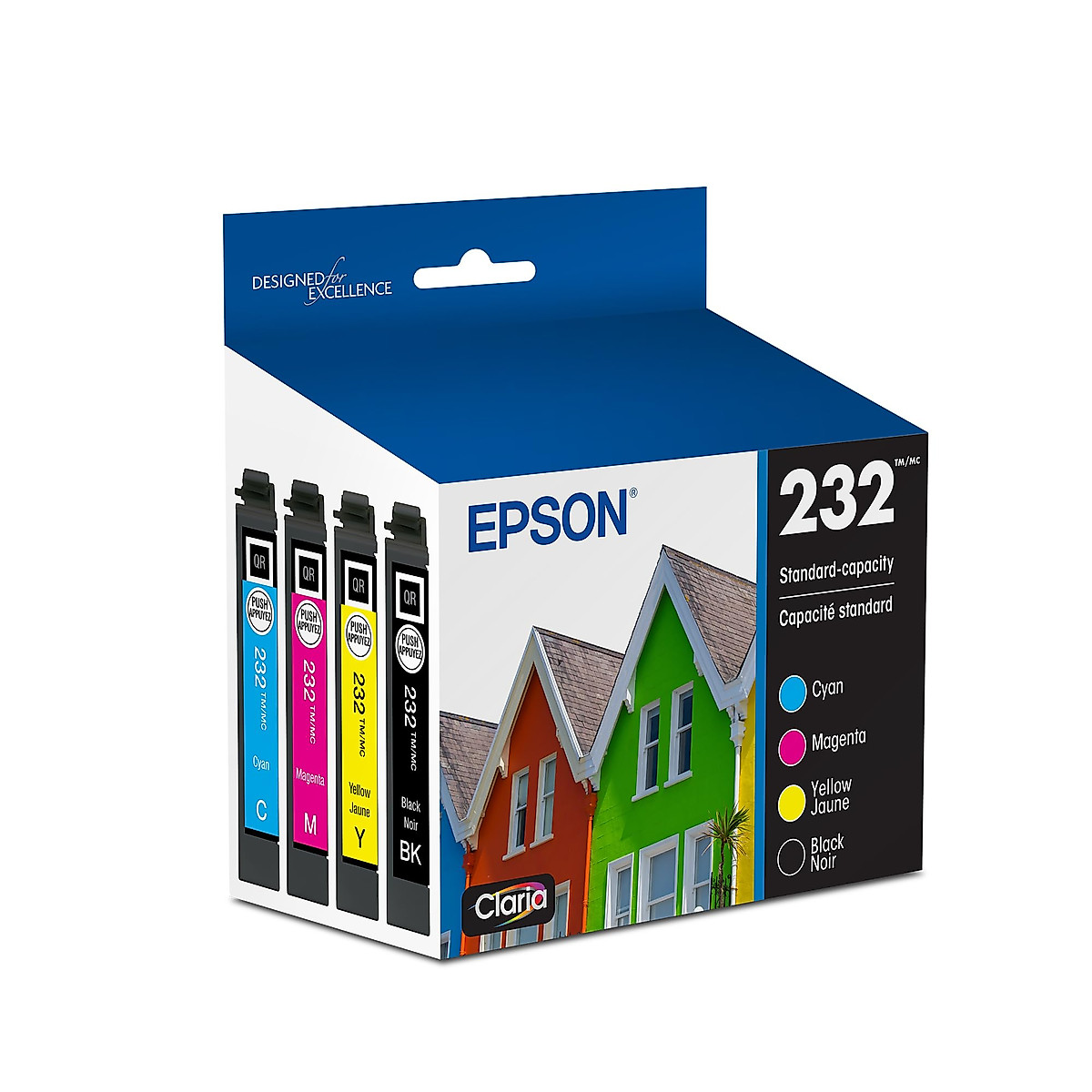 Epson T232 Black and Color Combo Ink Cartridges, Standard Capacity