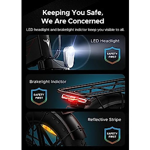 ENGWE EP-2 Pro Electric Bike 750W Folding Ebike for Adults with 48V 13Ah Removable Battery Range 75Mile - 20" x 4.0 Fat Tire Electric Bicycle, 7 Speed Gear E-Bike for All Terrain