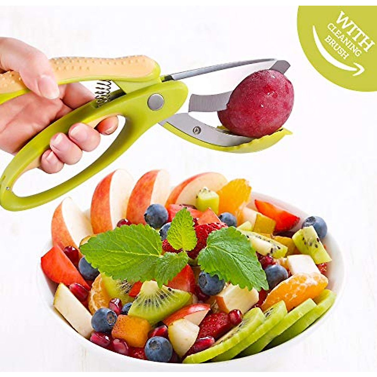 Toss and Chop Salad Tongs, Salad Chopper, Heavy Duty Kitchen Salad Scissors, Multifunction Double Blade Salad Cutting Tool