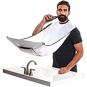 LucaSng Shaving Cloth Scissors Release Shave Trimming Cloth Neck Apron with Suction Cup