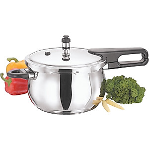 Vinod Splendid Plus Handi Stainless Steel Pressure Cooker, (2.64 Quart)