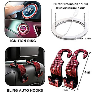 Yixin YIXIN Car Accessories for Women, Bling Set, Car Phone