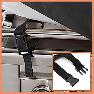 37 inch Grill Hood Cover Island BBQ Built-in Grill Top Cover Oslimea Heavy Duty Waterproof Barbecue Gas Grill Cover Island Grill Head Cover, Fits Most Grills