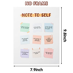 Andi Cppss 9PCS Mental Health Posters for Wall Art, Emotional Counseling Wall Decor, Therapy Counseling Positive Encouragement Wall Art, CBT Therapy Wall Decor for Office, Anxiety Treatment Posters