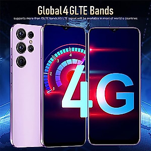 NIEGA Smartphone Unlocked Cell Phones S23 Ultra 6.82in HD Screen The Black Phone 3GB/32GB 6800mAh 128GB Extension Dual Sim Boost Mobile Phones Telefonos Glass Back Cover (Pink)