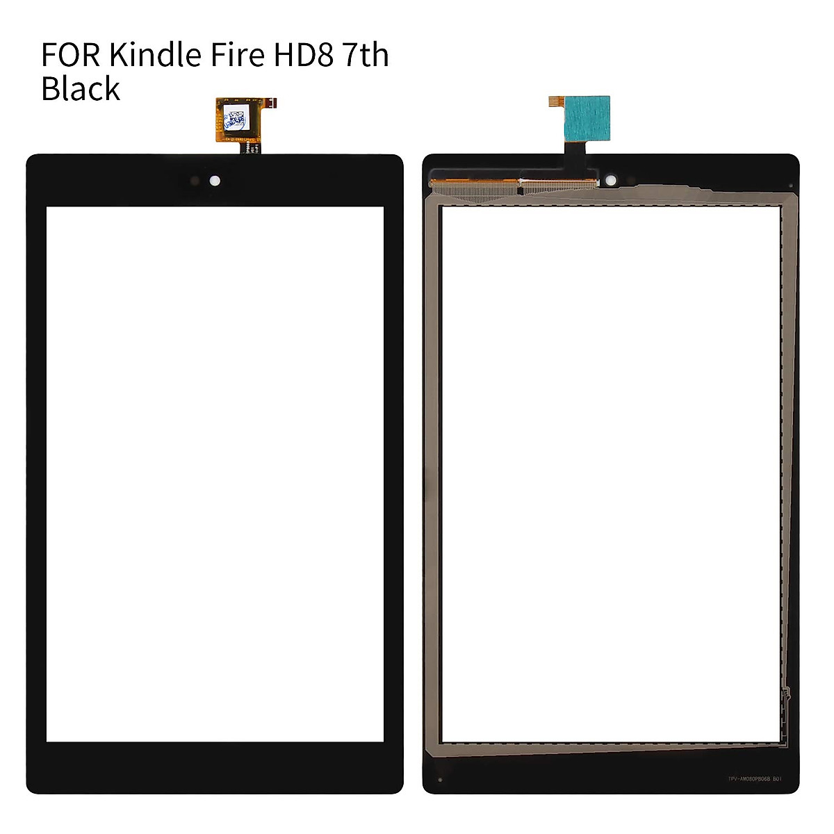 Screen Replacement for Amazon Kindle Fire HD8 HD 8 7th Generation 2017 SX034QT Touch Screen Digitizer Glass Panel Repair Parts Kits with Free Tools