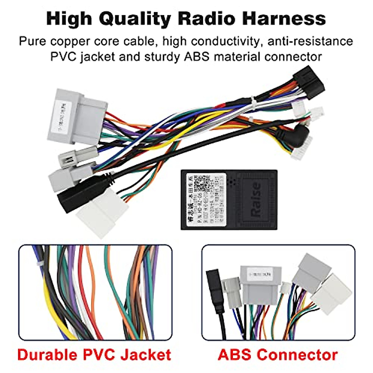 Car Radio Wiring Harness Kit Replacement for Honda Civic CRV 2012-2015 Stereo Power Adapter with CANBus Connector