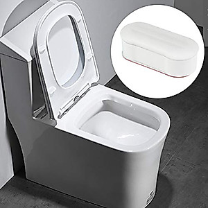 Toilet Seat Bumper Replacement Kit for Bidet with Strong Adhesive, 16 Pcs Topbuti Universal White Toilet Seat Bumpers Pads for Use with Bidets Stick On for Home and Hotel