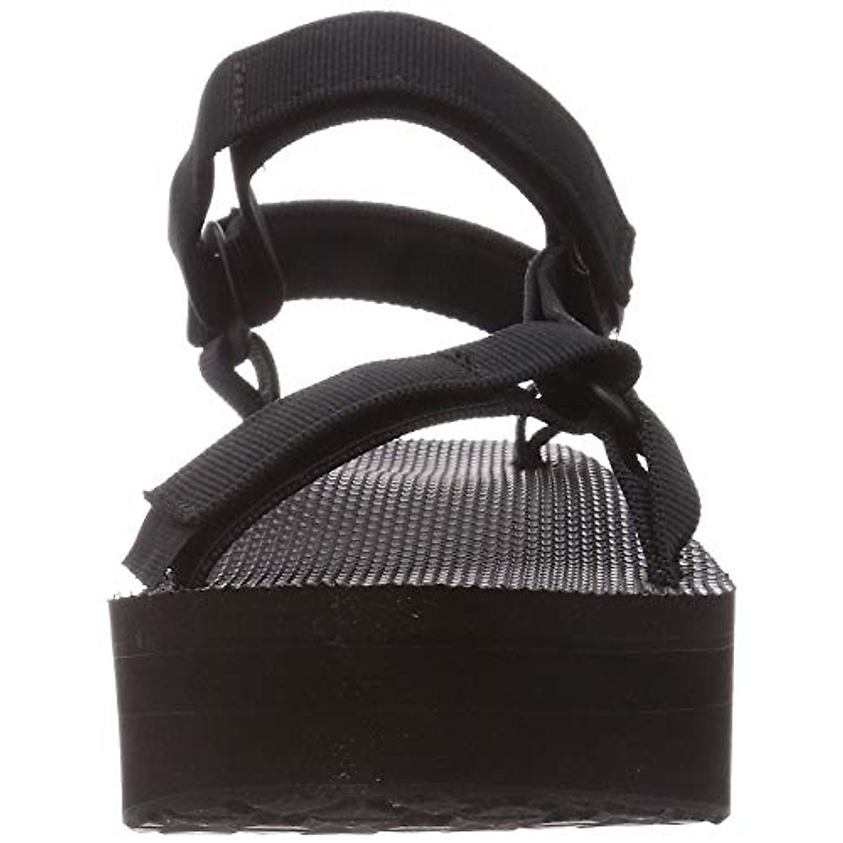 Teva Women's Flatform Universal Platform Sandal, Black, 10 M US