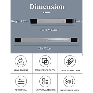 Appliance Roller Expandable Furniture Washing Machine Base with Wheels Heavy Duty Extensible Rollers for Washer and Dryer,Base Mover for Other Heavy Objects