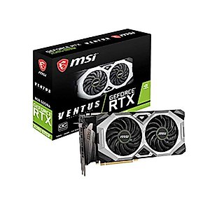 MSI Gaming GeForce RTX 2080 Super 8GB GDRR6 256-Bit HDMI/DP Nvlink Torx Fan Turing Architecture Overclocked Graphics Card (RTX 2080 Super Ventus XS OC) (Renewed)