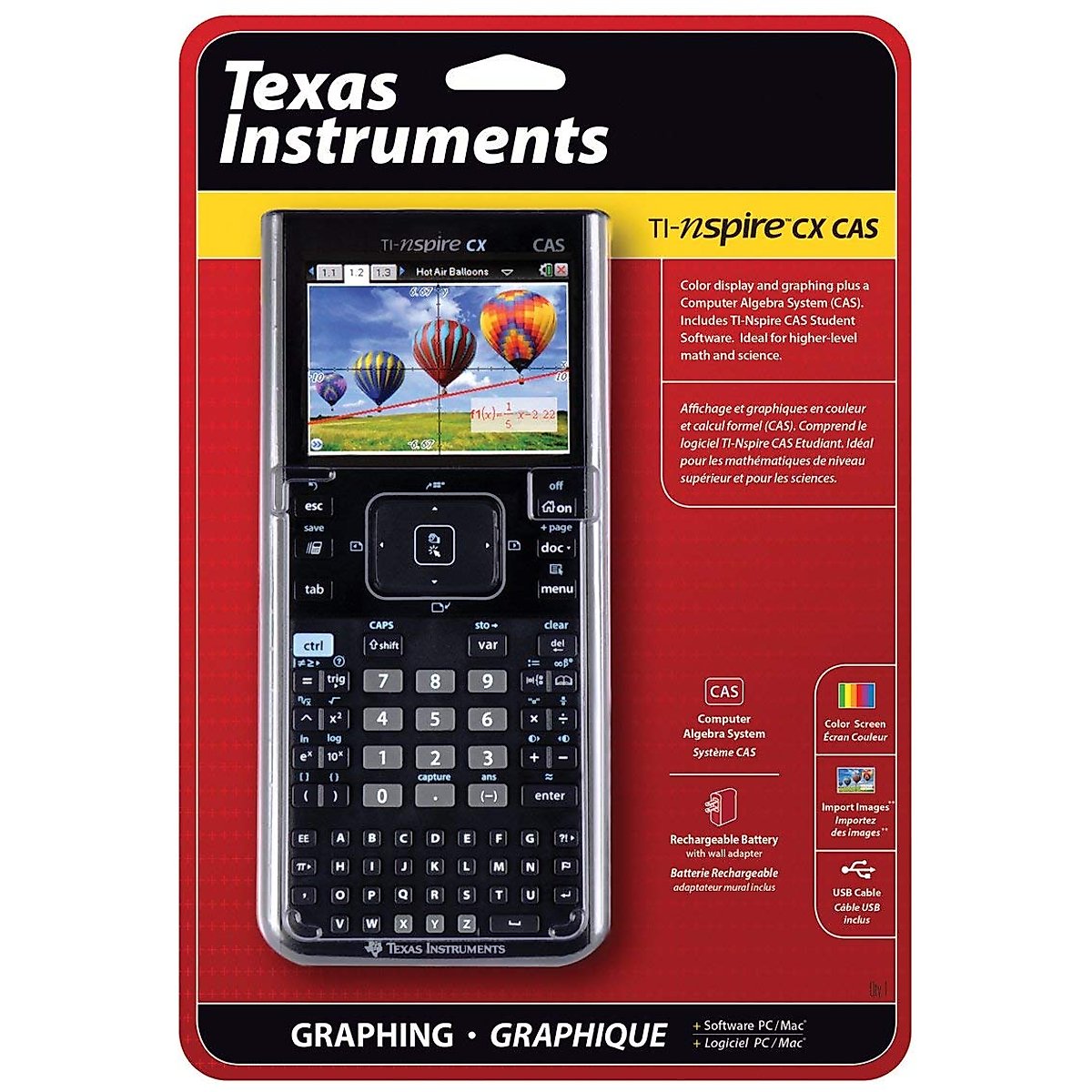 Texas Instruments Nspire CX CAS Graphing Calculator (Renewed)