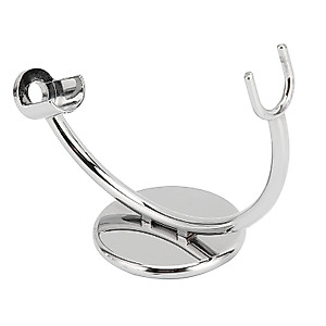 Curved Shaver Stand, Stainless Steel Single Head Shaving Brush Holder Safety Support Accessories for Men