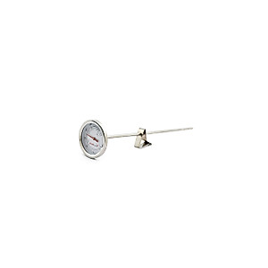 Krome Stainless Steel Instant Read Beverage and Frothing 2.5" Dial Thermometer, 12" Stem - C6912