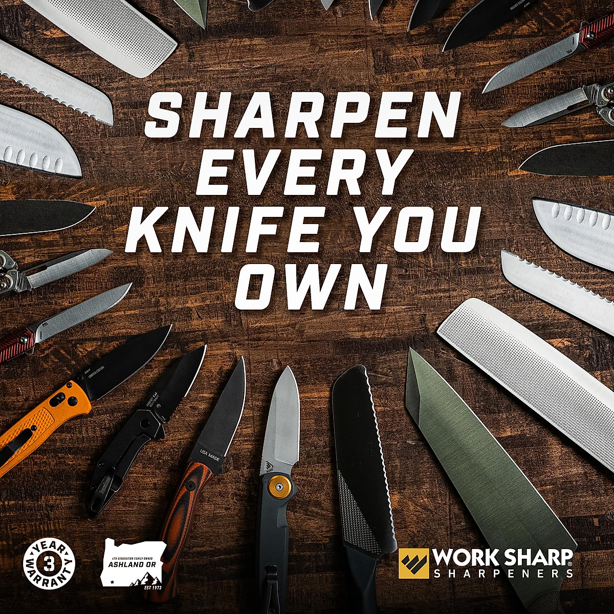 Work Sharp Precision Adjust Elite Knife Sharpener Including Additional Sharpening Stones and Carry Case