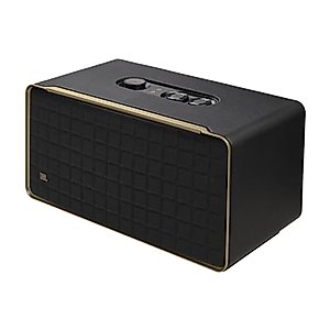 JBL Authentics 500 - Retro Style Home Speaker with Bluetooth, Voice Control, and Dolby Atmos, Multi Room Playback, Built in Alexa and Google Assistant, Automatic self tuning