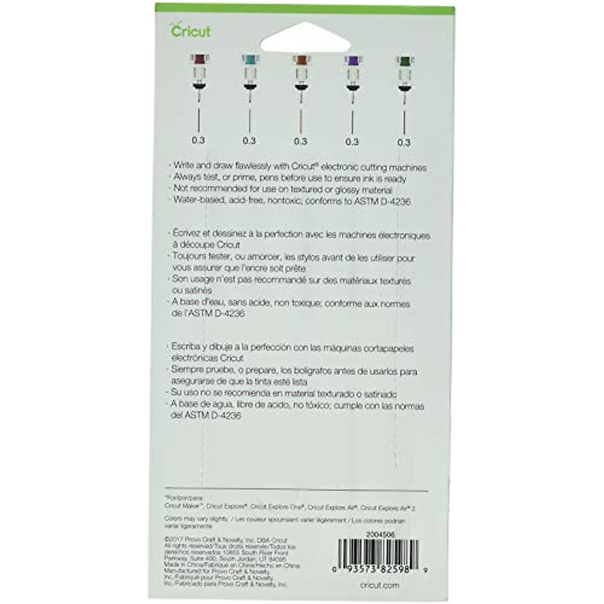 Cricut 2004506 Pen Set, Multi