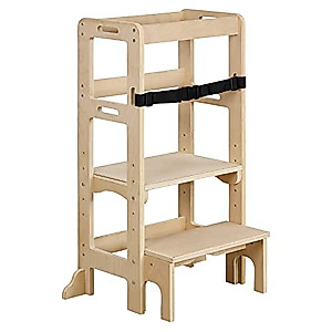 Scolyk Learning Tower for Toddlers 1-3 ：Toddler Tower Kitchen Helper Stool for Toddlers，Toddler Kitchen Stool Helper，Toddler Step Stool Kitchen Helper，Toddler Stool for Kitchen Counter