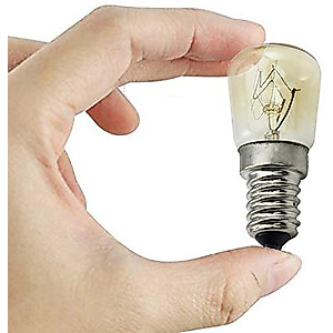 CTKcom 25W T25 E14 Base Oven Light Bulbs(6 Pack)- T25 E14 Microwave Light Bulbs 120V Heat Resistant Bulbs 300'C,Warm White Incandescent Light Bulb 360° Beam Angle,110-130V,6 Pcs