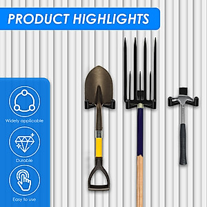 FALESOUL 5 Pcs Tool Hook Compatible with Lifetime Shed Accessories Shed Organization for Shovels Rakes Knives Scissors Power Tools, NOT Work on Any Sheds with Horizontal Siding