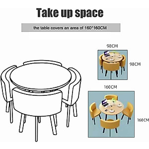 Small Conference Room Negotiation Table Sets,marble Round Table and PU backrest Chair Sets5-Piece,Office Reception Round Table and lounge chair Set,Coffee Table and Chair Set,for Family Apartment