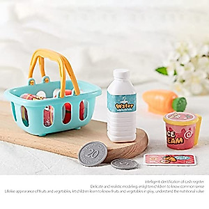 Kids Toys, DIY Supermarket Cash Registers with Fruits, Vegetable, Handmade Pretend Play Toys, Sensory Toys, Educational Toys for Kids 5-7, Cute Stuff Unique Birthday Gifts for Boys Girls