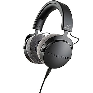 beyerdynamic 729906 DT 700 PRO X Closed-Back Studio Headphones for Recording & Monitoring Bundle with Deco Gear Full-Sized Headphone Case, Headphone Stand and Microfiber Cleaning Cloth