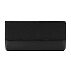 Travelon Safe Id Accent Flap Clutch Wallet, Black, One Size