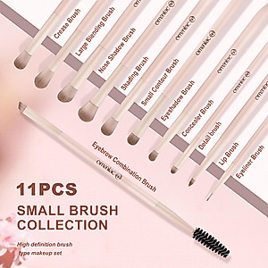 OMANIAC Makeup Brushes Set (15Pcs), Premium Synthetic Powder Concealers Eye Shadows Blush Professional Make Up Brushes Set, Perfect Birthday Gifts for Women.(Pink)
