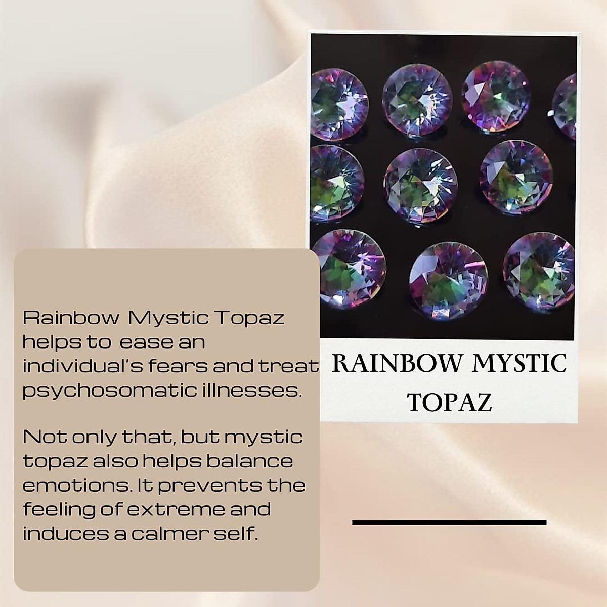 AUDRIELLE 925 Sterling Silver Ring, Mystic Rainbow Topaz Pear Shape Handmade Gemstone, Adjustable