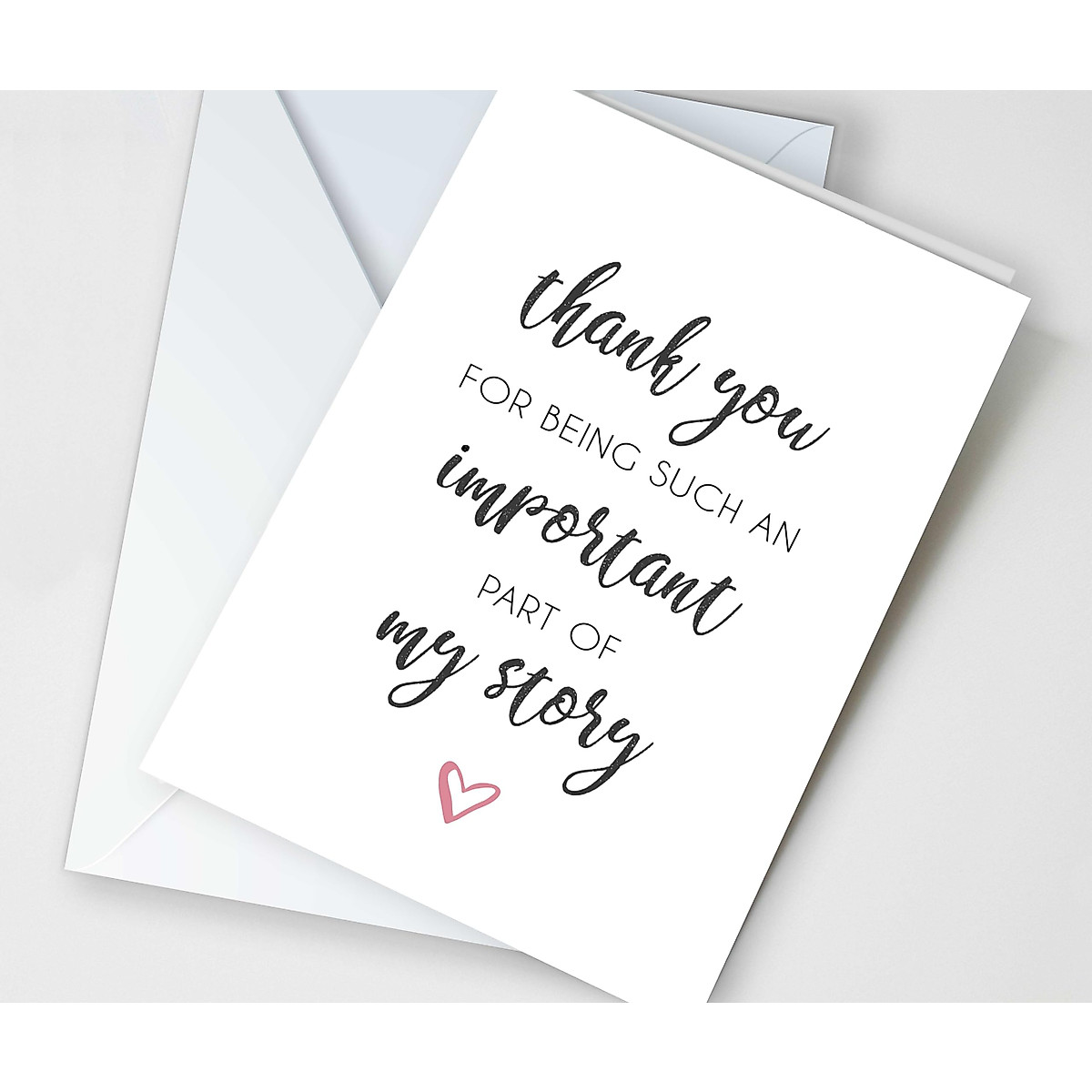 The Cardtel | Thank You Cards for Teacher, Appreciation Card for Nurse, Midwife Gift, Wedding Guest Thanks Note for Doctor, Surgeon, Coach, Mentor, Professor, Therapist (1 Card)