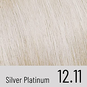 Il Salone Milano Plex Rebuilder Permanent Hair Color Cream - 12.11 Silver Platinum Hair Dye - Professional Salon - Premium Quality - Protects and Restructures - Paraffin, Paraben, Ethyl Alcohol Free